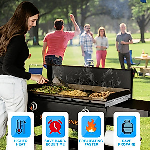 Wind Guards For Blackstone 28 Inch Griddle,Magnetic Stainless Steel Wind Guard For Blackstone 28" Griddle,Compatible with Blackstone 28 Inch Griddle Hood,Rear Grease Cup and Side Shelf