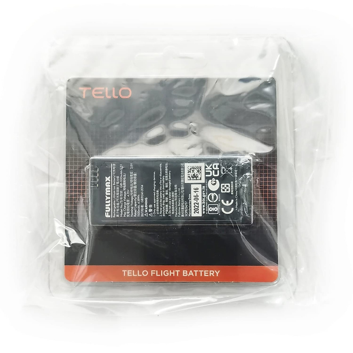 PUOO Accessory 2PCS 3.8V 1100mAh Original Lithium Battery with 3-in-1 Charger for DJI Tello Remote Control Drone