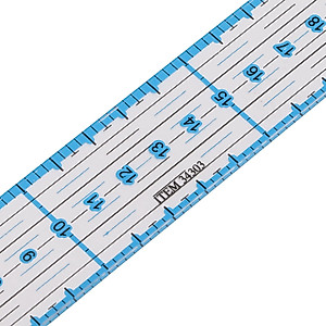 PESUMA Quilting Rulers Sewing Ruler - Easy Cut DIY Acrylic Sewing Ruler for Precise Measurement and Cutting - Clear Quilting Supplies and Sewing Rulers for Crafts and Sewing Projects