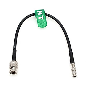 HangTon 4K 12G SDI Video Cable HD Micro BNC to Standard BNC for Blackmagic Video Assist 5" Monitor Micro Studio Camera 4K G2 ATEM 12G-SDI 6G-SDI 2160p60 4K30 30cm