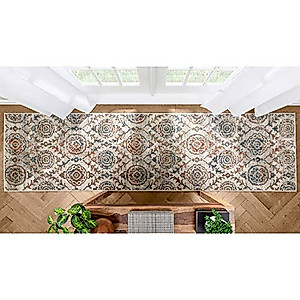 Well Woven Gideon Ivory Vintage Trellis Runner Rug (2'7" x 9'10")