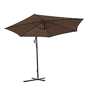 JHUS Brown Outdoor Umbrella JHUS Patio-umbrellas Outdoor furniture Solar lights outdoor Patio furniture Patio set Patio furniture sets Patio umbrellas Beach umbrella Patio umbrella Umbrell