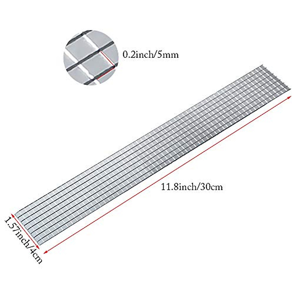 PP OPOUNT 2360 PCS Self Adhesive Mosaic Tiles, 5 x 5 mm Disco Tiles, Square Mirror Mosaic Tiles for Interior Decoration, DIY Disco Ball, Card Making and Art Collage