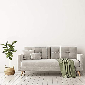 Society6 Elisabeth Fredrik Son Soft Blue Hexagons Indoor Throw Pillow, 16"x16"