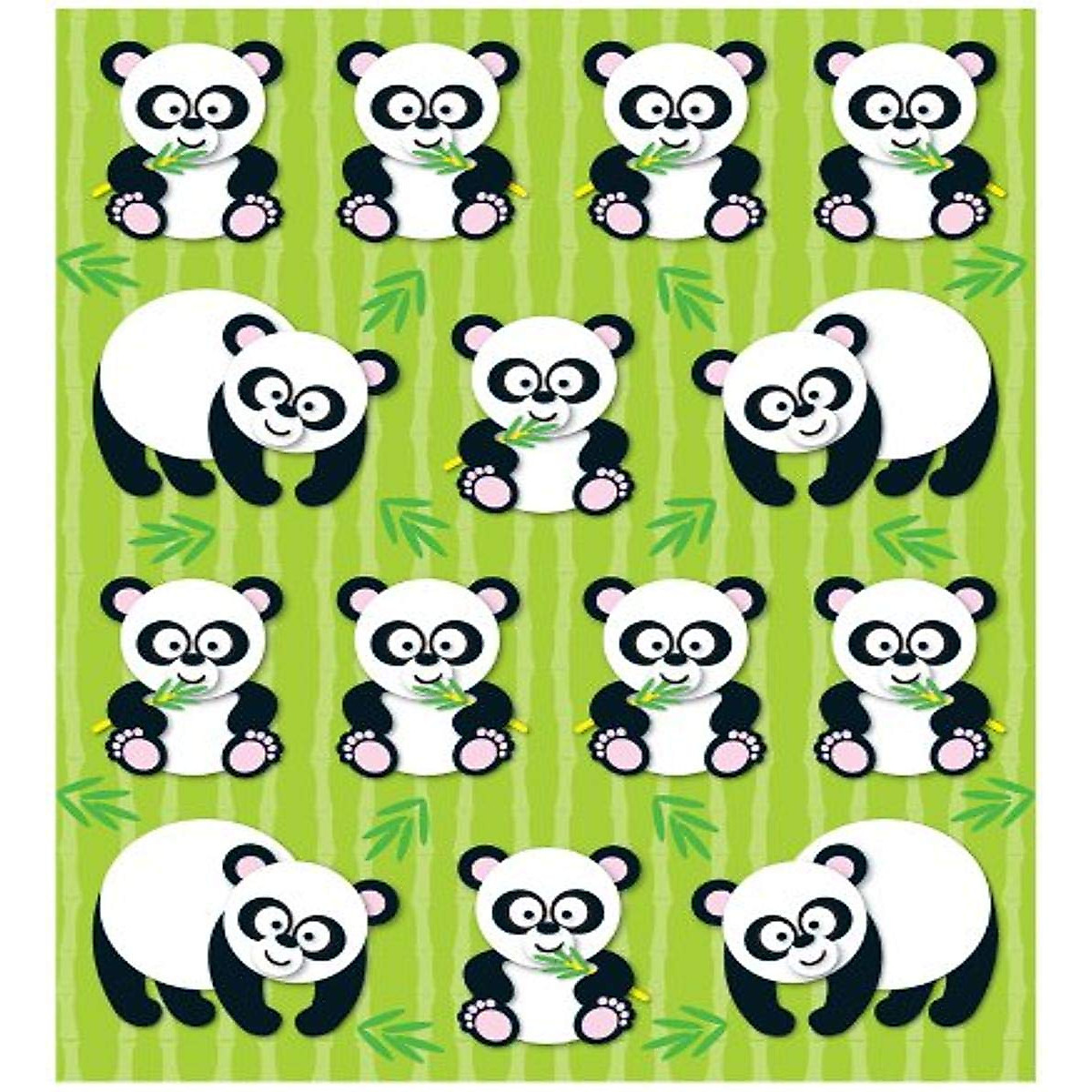 Carson Dellosa Pandas Shape Stickers (168021)