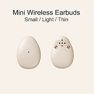 eleror Sleep Earbuds Z1, Invisible Wireless Bluetooth Earbuds for Small Ears, Small Ear Buds Headphones，Mini Earphones Light Weight for Comfort Fit (Nude)
