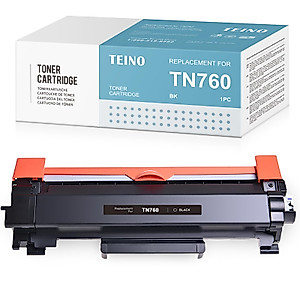 TEINO Compatible Toner Cartridge Replacement for Brother TN760 TN-760 TN730 for Brother DCP-L2550DW MFC-L2710DW MFC-L2750DW HL-L2370DW HL-L2395DW HL-L2350DW HL-L2390DW HL-L2370DWXL (Black, 1 Pack)