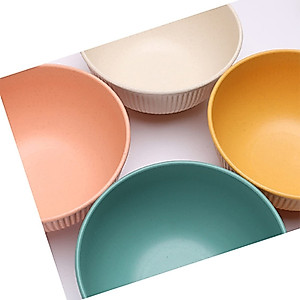 ATRDTO Set of 8,22 OZ Cereal Bowls, Unbreakable Wheat Straw Bowls, Microwave and Dishwasher Safe Reusable Bowls Set, for Ramen, Soup, Salad and more (22oz)