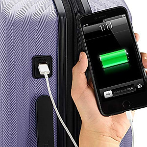 Traveler's Choice Dana Point Hardside Expandable Luggage, Lavender, 3-Piece Set