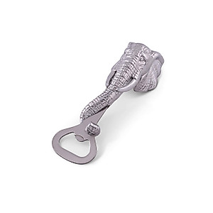 Arthur Court Aluminum Elephant Beer Bottle Opener, Durable & Detailed - Father's Day Gift, Elephant Party Favor for Alabama Fans, GOP, Nature Lovers, Groomsman Gift - Elegant Gift Box - 5.5 Inch Long