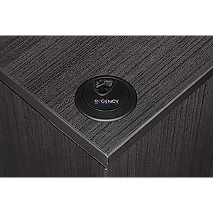 Regency Legacy Double Pedestal Desk with Four Drawers, 60", Ash Grey