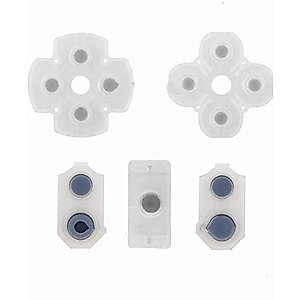 GGZone New Silicone L R Conductive Rubber Adhesive Button Pad Keypad for PS4 JDS-055 JDS-050