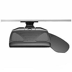 WorkRite 2133-17 Banana-Board Keyboard Tray w/ 17" pin. arm and Track + Mouse Palm Support