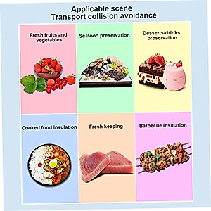 Reusable Shopping Insulated Bags Heavy Duty Thermal Totes with Zipper and Handle for Food Delivery Blue M