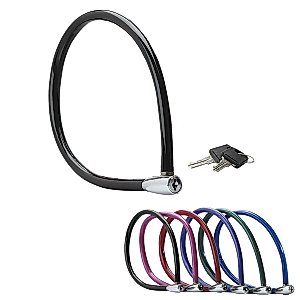 MASTER LOCK Bike Cable Lock [Key] [55 cm Colourful Cable] [Outdoor] 8630-F - Ideal for Bike, Electric Bike, Skateboards, Strollers, Lawnmowers and other Outdoor Equipments