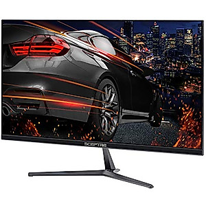 Sceptre E255B-1658A 25" FHD 1080p 165Hz 144Hz 1ms AMD FreeSync gaming LED Monitor 2x HDMI 2.0 1x DisplayPort RTS FPS Build-in Speakers, Machine Black, Metallic Black