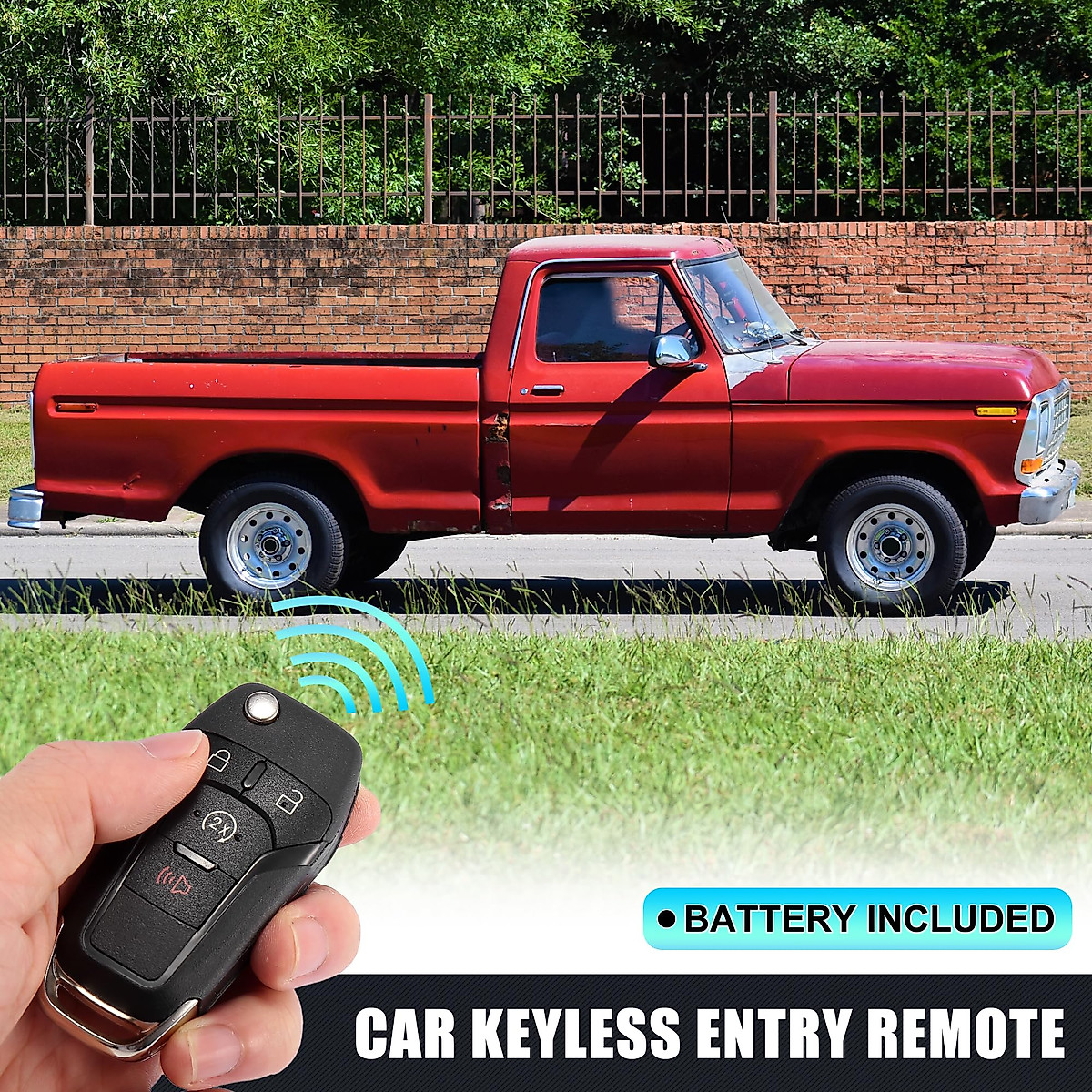 X AUTOHAUX 902MHz N5F-A08TDA Replacement Keyless Entry Remote Car Key Fob for Ford F-150 2015-2020 for F-250 F-350 Super Duty 2017-2019 164-R8134