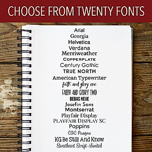 Custom Address Stamp - 20 Font Options - 3 Line Self-Inking Address Stamp - Up to 3 Lines of Customized Text | Multiple Ink Color Options (Large)