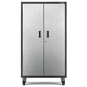 Gladiator GALG36CKXG Ready-To-Assemble Mobile Storage Cabinet 36" W x 66" H x 18" D Steel Garage Cabinet