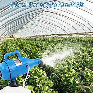 Electric Fogger Machine, Portable Handheld ULV Fogger Sprayer Mist Cold Spraying Atomizer for Home School Yard Outdoors (US Plug 110V)