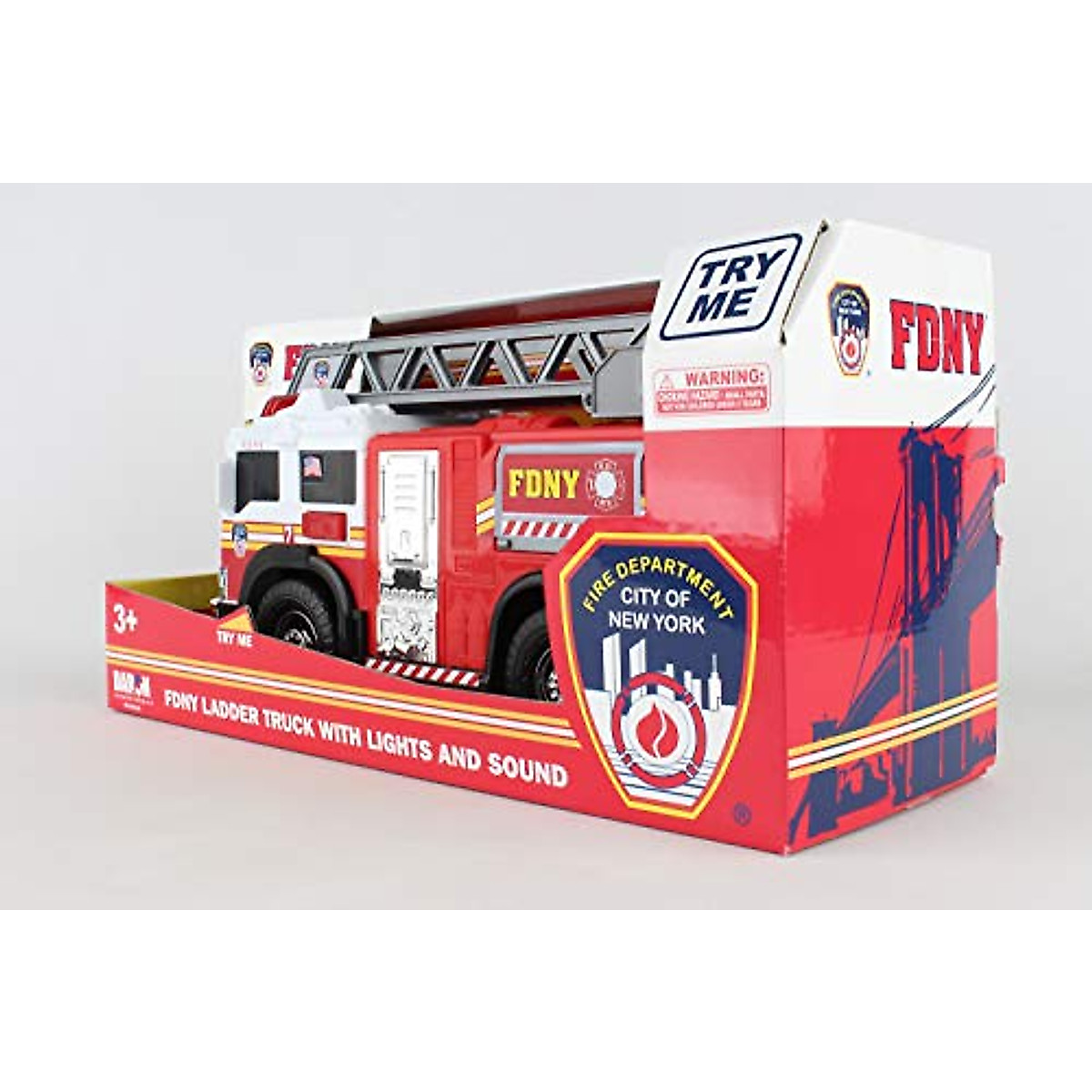 Daron FDNY Ladder Truck with Lights & Sounds 2019 New