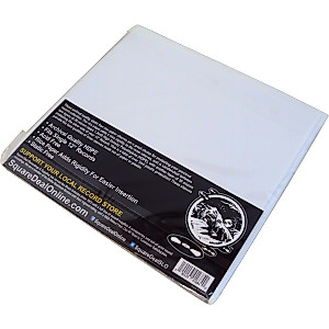 (300) 12" Record Inner Sleeves - 3-Layers of Archival Quality, Anti-Static HDPE with Rice Paper Enclosed Insert for Extra Rigidity #12IM