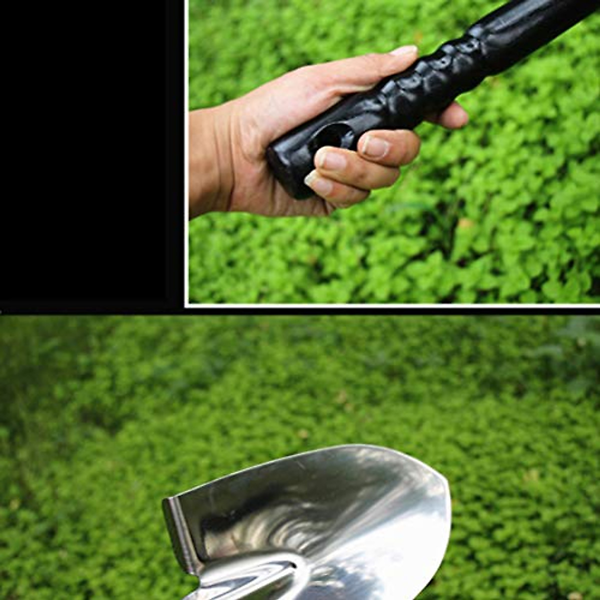 Happyyami 1pc Wide Garden Shovel Garden Utensil Tool Garden Spade Gardening Shovel Digging Spade Transplanting Shovel Lawn Shovel Flower Pot Indoor Plant Tools Utensils Wooden Bonsai