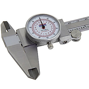 Anytime Tools Dial Caliper 8" / 200mm DUAL Reading Scale METRIC SAE Standard INCH MM