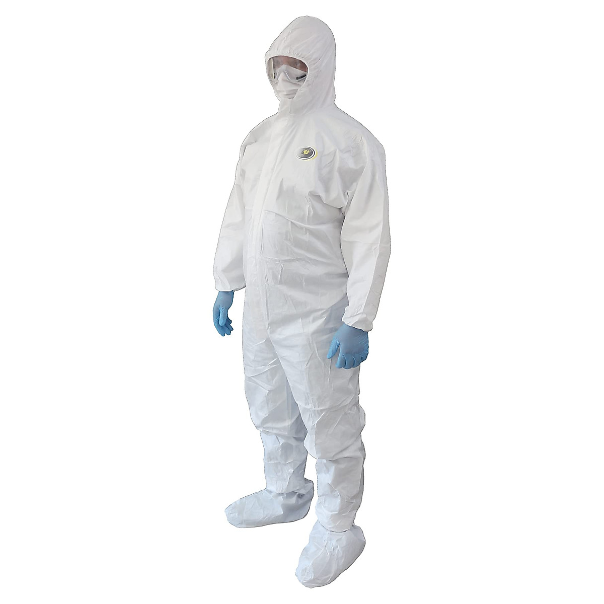 NOW INTERACTIVES YLD Disposable Protective Coverall Hazmat Suit, Heavy Duty Painters Coveralls (Medium) (1 pc)