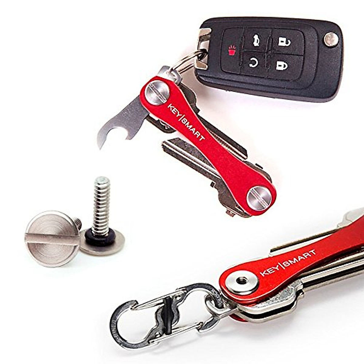 KeySmart Accessory Pack - Expansion Pack-14 Keys, Quick Disconnect and Bottle Opener