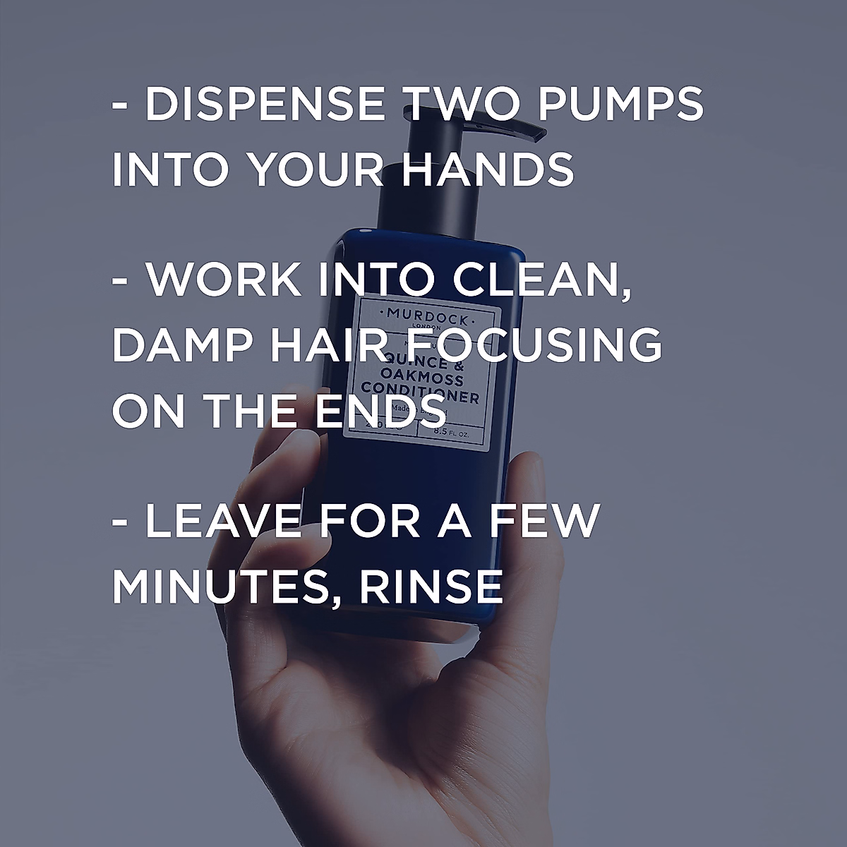 Murdock London Quince & Oakmoss Conditioner | Strengthens & Repairs Hair from Within | All Hair Types | Made in England | 8.5 oz