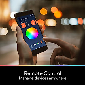 U-tec Smart Light Bulbs, 1100 Lumen, 90+CRI WiFi Mesh & Bluetooth Color Changing A19 Light Bulb, 16 Million DIY Colors RGB Light Bulbs, Work with Alexa, Google Assistant Home App, 2 Pack