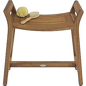 Patented Asia Ascend Teak Shower Bench with Elevated Height
