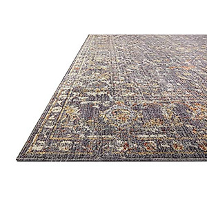 Loloi Chris Loves Julia x Rosemarie Collection ROE-04 Graphite/Multi 7'-10" x 10' Area Rug