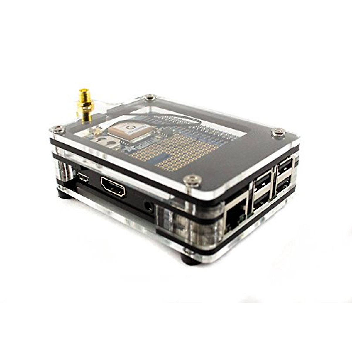 C4Labs Zebra Case Kit for Adafruit GPS HAT and Raspberry Pi 4B 3B, 3B+, and Pi 2B