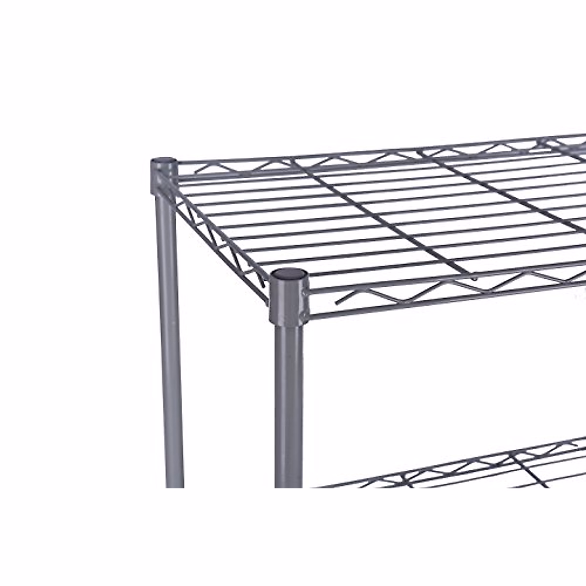 JEROAL 5-Tier Wire Shelving Unit, Multipurpose Standing Storage Shelves Metal Display Rack for Pantry Laundry Bathroom Kitchen Garage Closet Organization,350LbS Capacity,13.8" D×21" W×61" H,Gray