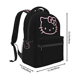 BAMARO Cute Cartoon Cat Backpack Casual Travel Backpacks Lightweight Bookbag for Girls Women Kids
