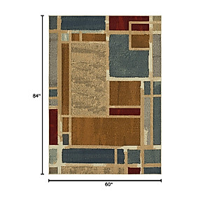 Mohawk Home Soho Regnar Geometric Squares Area Rug, 5'x7', Multi
