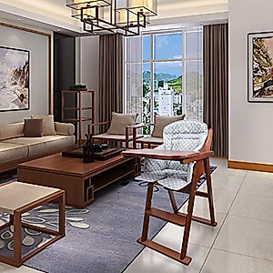 Twoworld High Chair Cushion, High Chair Seat Cover for Baby Dining Hair (Gray Star)