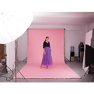 Yizhily Seamless Photogrphy Background Paper, Paper Backdrop Roll for Photoshoot, 82" x16', Carnation Pink