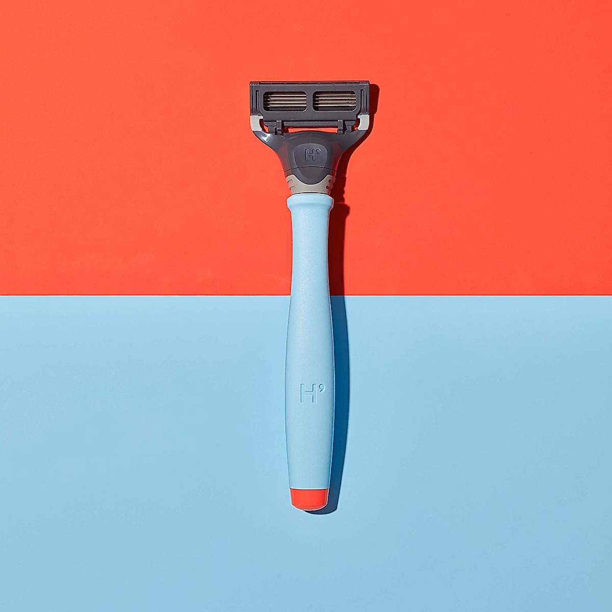 Harry's Starter Set: Buoy Blue Razor Handle with (1) 5-Blade Cartridge & (1) 2 Oz Shave Gel