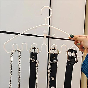 FETNHU Wave Pattern Hanger, Multifunctional Magic Wave Pattern Stackable Hanger, 8 Slots Non Slip Stackable Space Saver Closet Organization Hangers for Bra Top Camisole (Green,15PCS)