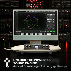MOOG Theremini - Theremin with Pitch Correction, CV Out, Built-in Tuner and Speaker, Animoog Synthesizer Sound Engine with 32 Presets and LCD Screen