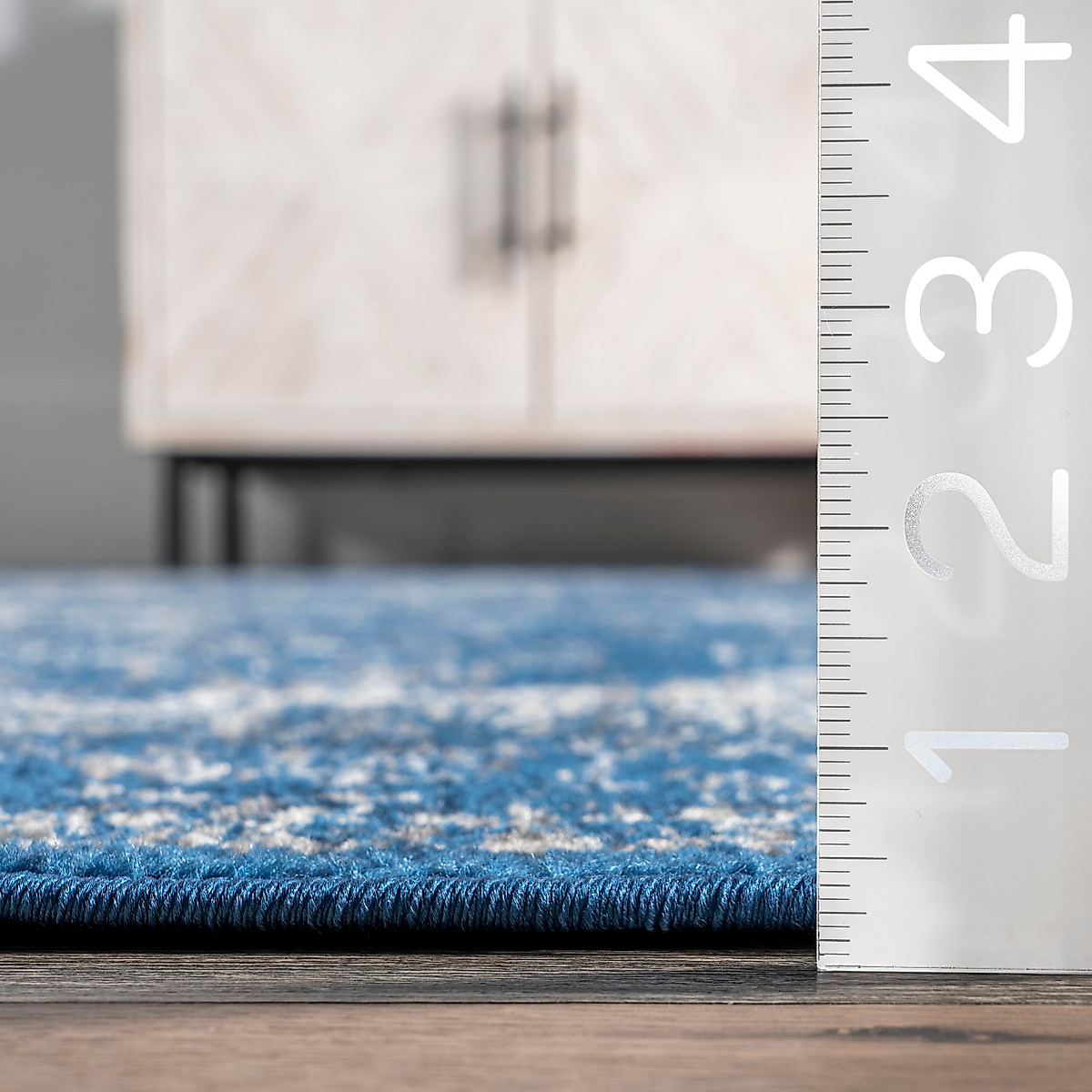 nuLOOM Paisley Verona Vintage Persian Area Rug, 4' x 6', Dark Blue