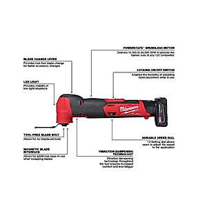 Milwaukee M12 FUEL Oscillating Multi-Tool Kit