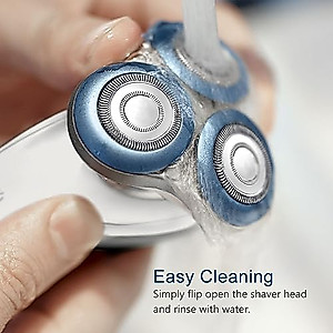 SH70 Replacement Blades for Philips Norelco Series S7030 S7000 Refills with Blade Retaining Rings 3-pc Pack.