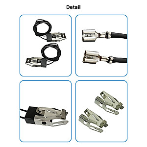 2Pack WB2X8228 Element Receptacle and Wire Kit Fit for GE Electric Ranges Electric Stove Burners parts Replaces AP2013499 PS242972