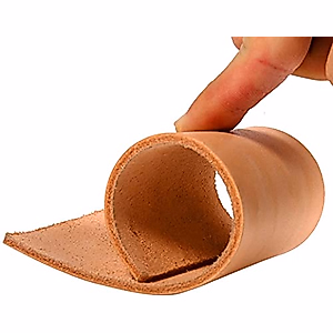 Double side 8" x 3" Leather Strop with Dual-sidedt Tape, Green & White Polishing Compound Kit for Honing & Sharpening Knives, Kitchen & Chef Knives, Straight razor, Wood Carving Chisels Brown