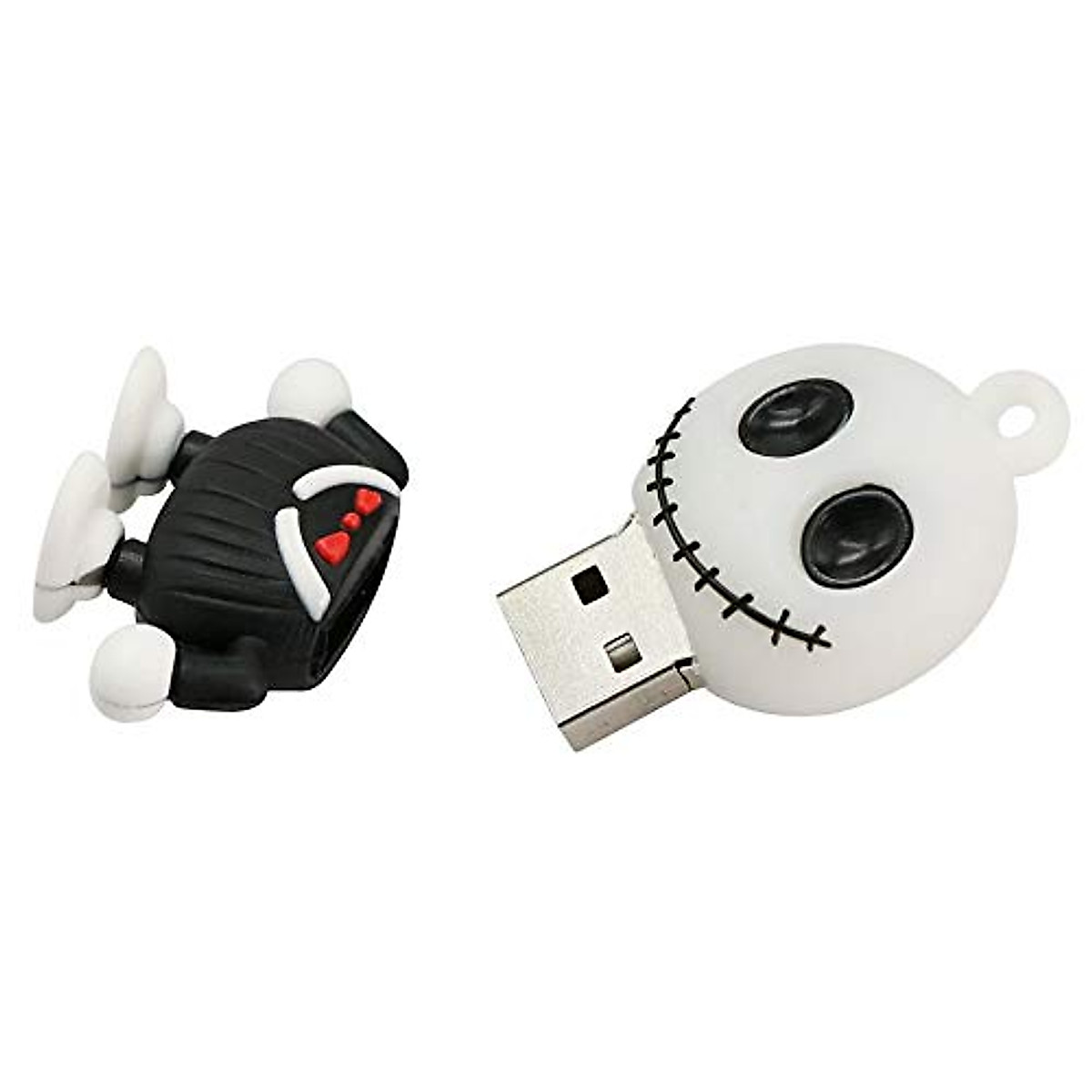 2.0 Jack Skellington Skeleton 32GB USB External Hard Drive Flash Thumb Drive Storage Device Cute Novelty Memory Stick U Disk Cartoon