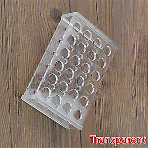 1 Pack 5ml Lab Plastic Test Tube Rack for 5ml 10 ml Tubes, Holds 24